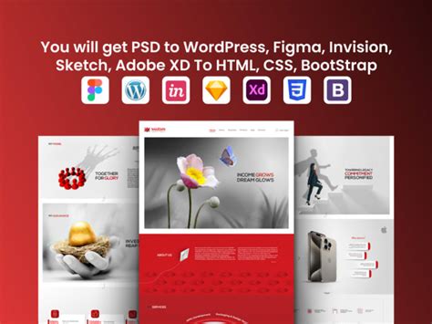 Do Psd To Wordpress Figma Invision Sketch Adobe Xd To Html Css
