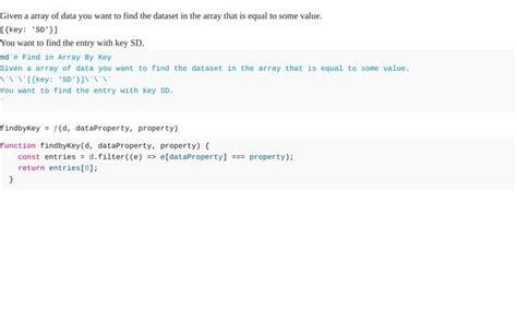 Find In Array By Key Mila Frerichs Observable