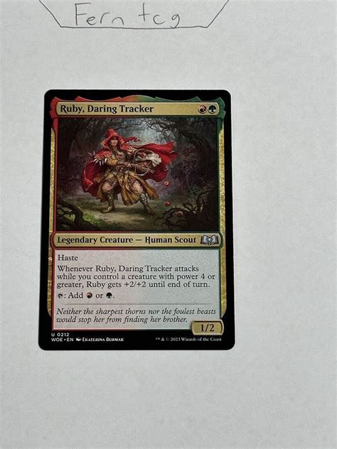 Magic The Gathering Ruby Daring Tracker Uncommon Wilds Of Eldraine Ship