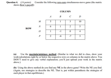 Solved Game Theory Consider The Following