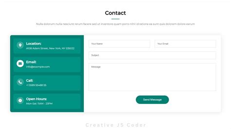 Fully Responsive Contact Us Page Design Using Html And Css Only