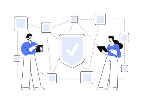 Premium Vector Decentralized Application Abstract Concept Vector Illustration