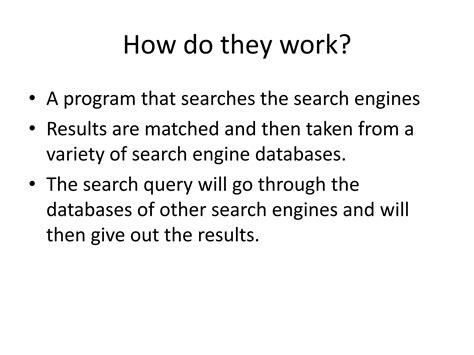Metasearch Engines Ppt
