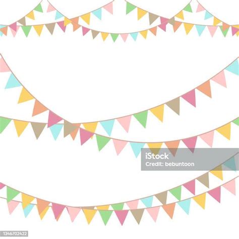 다채로운 플래그파티 배경 축하 이벤트 생일 카니발 플래그 화환 Carnival에 대한 스톡 벡터 아트 및 기타 이미지