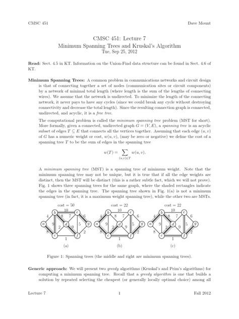 kruskal algorithm mathematical relations algorithms