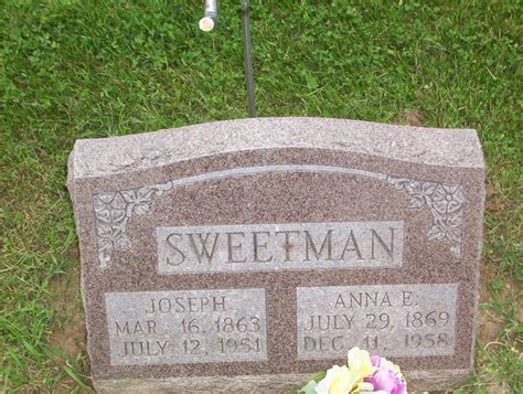 Anna E Plummer Sweetman 1869 1958 Find A Grave Memorial