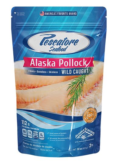 Alaska Pollock Fillets Pescatore Seafood