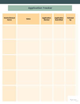 Application Tracker By ResponsiveResources TPT