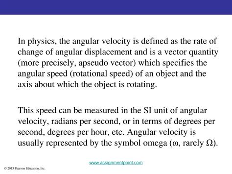 PPT Understanding Angular Velocity In Physics PowerPoint Presentation ID