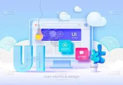 3D互联网科技主题banner插图图片下载图片 c4d场景图片素材 花瓣网