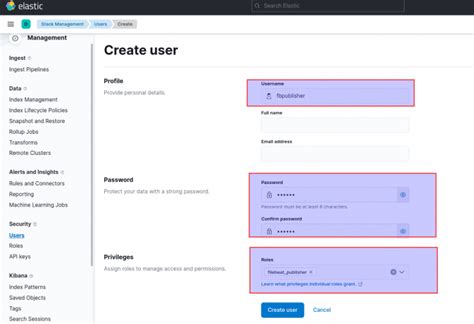 Configure Filebeat Elasticsearch Authentication