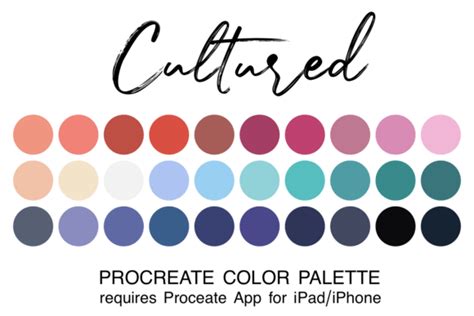 Lovest Procreate Color Palette Graphic By Juliecampbelldesigns · Creative Fabrica