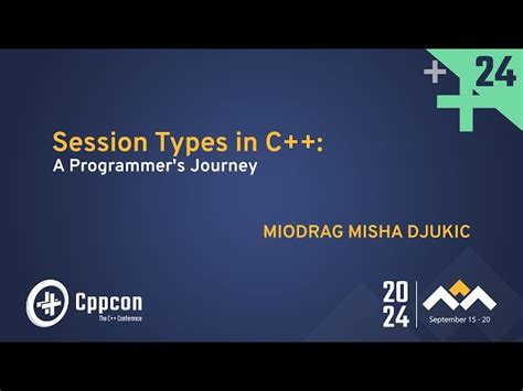 Free Video Session Types In C A Programmers Journey From Cppcon Class Central