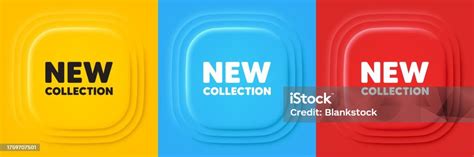 새 컬렉션 태그입니다 새로운 패션 도착 표시입니다 뉴모픽 오퍼 배너 벡터 0명에 대한 스톡 벡터 아트 및 기타 이미지 0명 3차원 형태 강단 Istock