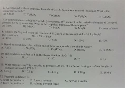 Solved A Compound With An Empirical Formula Of C2h2o Has A