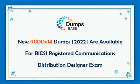 New Rcddv14 Dumps [2022] Are Available For Bicsi Registered Communications Distribution Designer