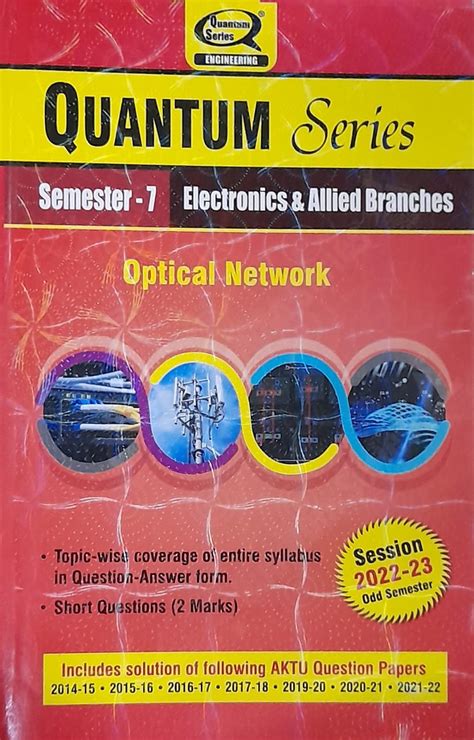 Quantum Btech Aktu Optical Network Sem 7 Electronics And Allied