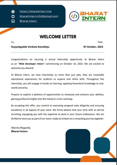 Venkata Rama Raju Koyyalagadda On Linkedin Bharatintern