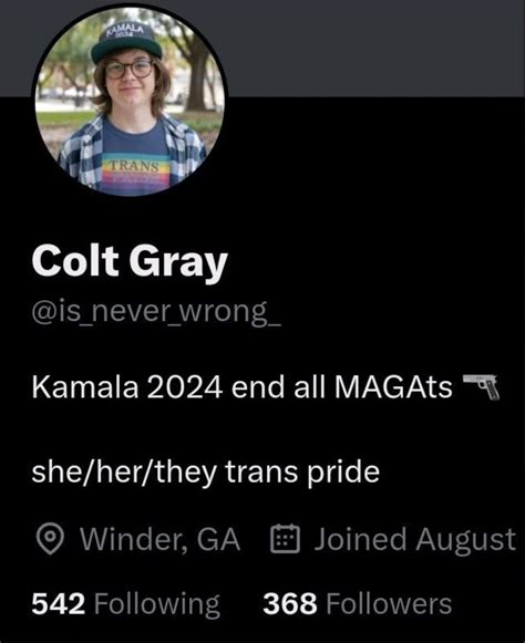 Photo Colt Gray Wearing Trans Shirt With Lgbtq Flag On It Put In Bio He