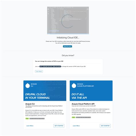 Cloud Ide — Acquia Docs