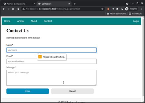 Tutorial Codeigniter 08 Cara Validasi Form Agar Aplikasimu Lebih Aman