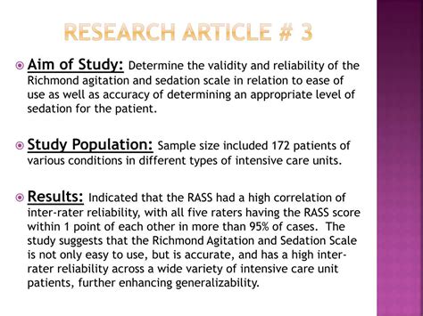 Ppt Richmond Agitation And Sedation Scale Powerpoint Presentation Id