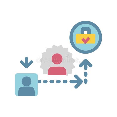 Privilege Escalation Icon For Security Stock Vector Illustration Of Futuristic Networking