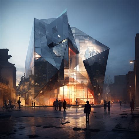 해체주의 건축 건축디자인을 위한 Ai 미드저니 프롬프트
