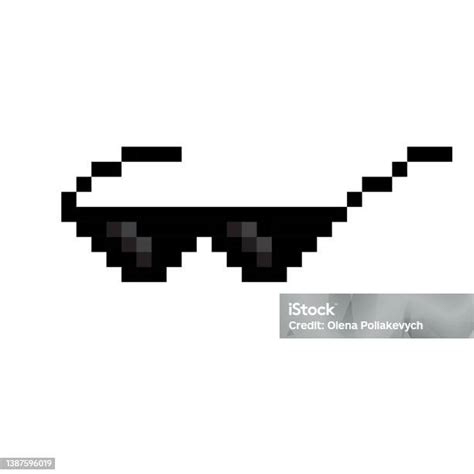 세련된 픽셀 안경 어떤 목적을 위해 훌륭한 디자인 8 비트 스타일 픽셀 아트 배경 벡터 그림입니다 스톡 이미지 생활 방식에 대한 스톡 벡터 아트 및 기타 이미지 Istock