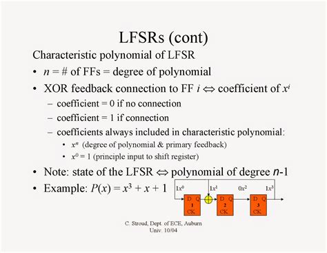 Alex9ufo 聰明人求知心切 Linear Feedback Shift Registers Lfsrs 線性回授移位暫存器