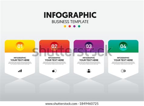 Modern Infographic Business Template Data Visualization Stock Vector