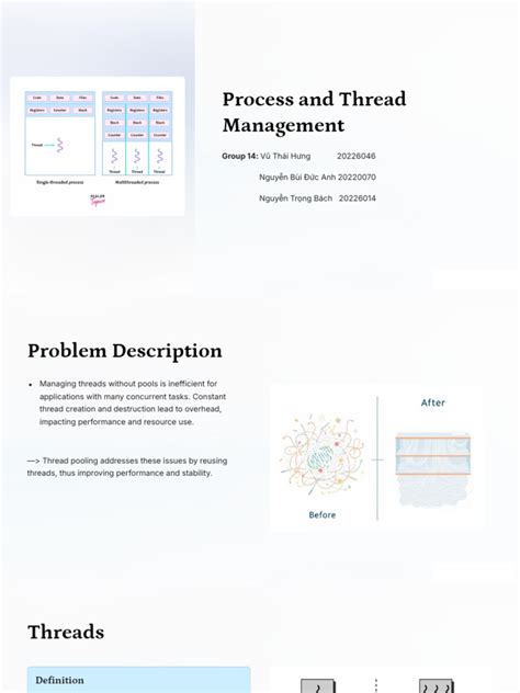 Process And Thread Management Pdf Thread Computing Concurrent Computing