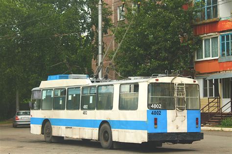 Барнаул, ЗиУ-682 КВР БТРМ № 4002 — Фото — Городской электротранспорт