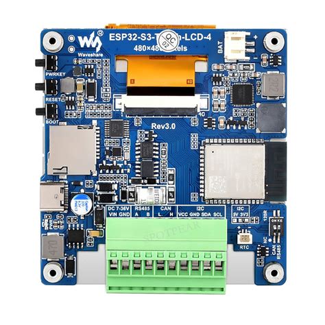 Esp32 S3 4inch Lcd Development Board 480x480 Touchscreen Display Tvbox Lvgl Hmi Sensor Can Rs485
