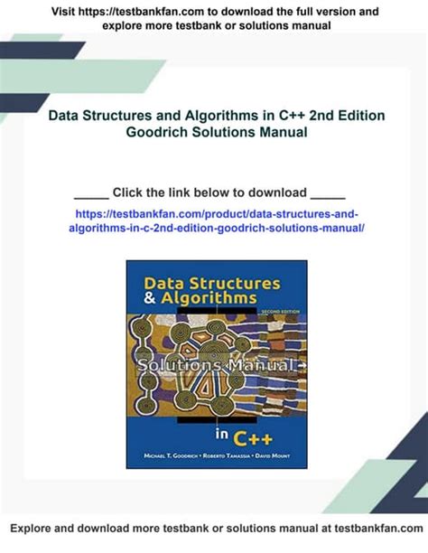 Solutions For Exercises Data Structures And Algorithms In C 2nd
