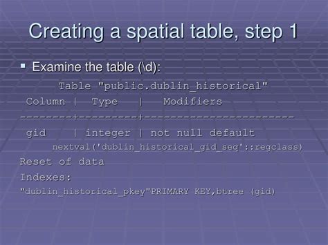 ppt spatial databases lecture 3 powerpoint presentation free