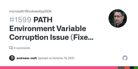 Path Environment Variable Corruption Issue Fixed In Preview 3 · Issue 1599 · Microsoft