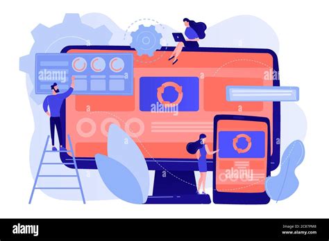 Single Page Application Concept Vector Illustration Stock Vector Image Art Alamy