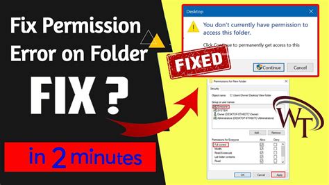 you don t currently have permission to access this folder windows 7 10 fix permission errors