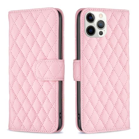 Dteck Wallet Case For Iphone Pro Max Argyle Pattern Pu Leather Wallet Case With Kickstand