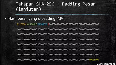 fungsi hash and algoritma sha 256 presentation pdf