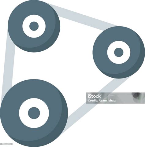 풀리 컨셉 벡터 컬러 아이콘 디자인 자동차 서비스 및 자동차 수리점 기호 로리 예비 부품 사인 자동차 기술자 장비 스톡
