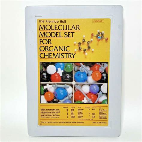 Molecular Model Set For Organic Chemistry Prentice Hall 1984 Complete