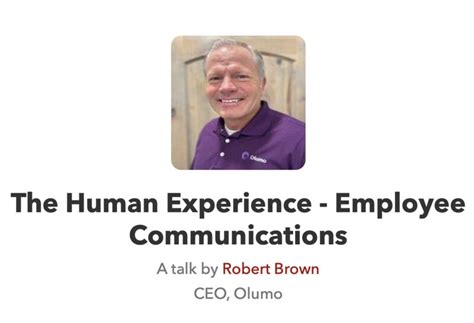 David Whitmarsh On Linkedin Join Us For A Talk About The Human Experience Employee