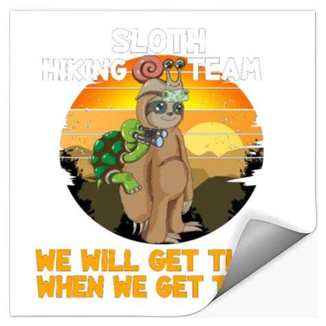 Snail Turtle Sloth Hiking Team Vintage Sold By Binny Bansal Sku