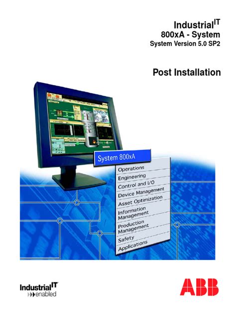 3bua000156r5021 Sys Postinstall 800xa 50 Pdf Backup Microsoft