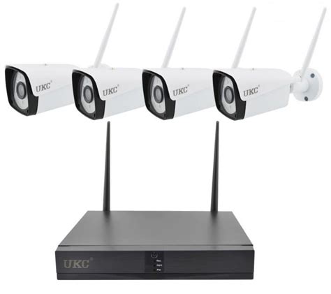 ᐉ Комплект відеоспостереження бездротовий Dvr Kit Cad Full Hd Ukc 8004 6673 Wifi на 4 камери