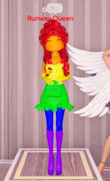 Rainbow Dti Outfit
