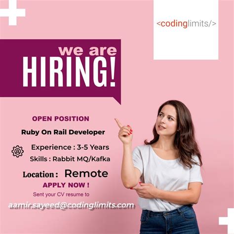 Codinglimits On Linkedin Rubyonrails Developeropportunity Mnchiring