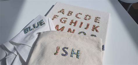 프랑스자수 이니셜 레터링 자수 파우치 만들기 솜씨당